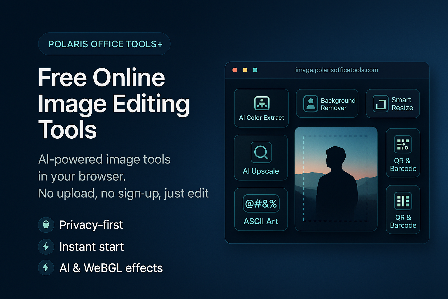 Free Online Image Editing Tools | POLARIS OFFICE TOOLS+